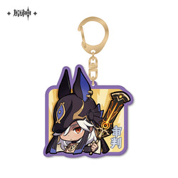 原神 Genshin Impact Chibi Stickers Acrylic Keychain Cyno